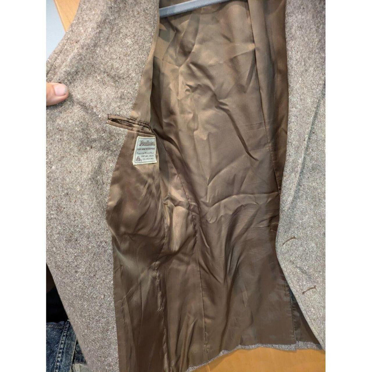 Vtg Pendleton Western Jacket Herringbone Tweed and... - Depop