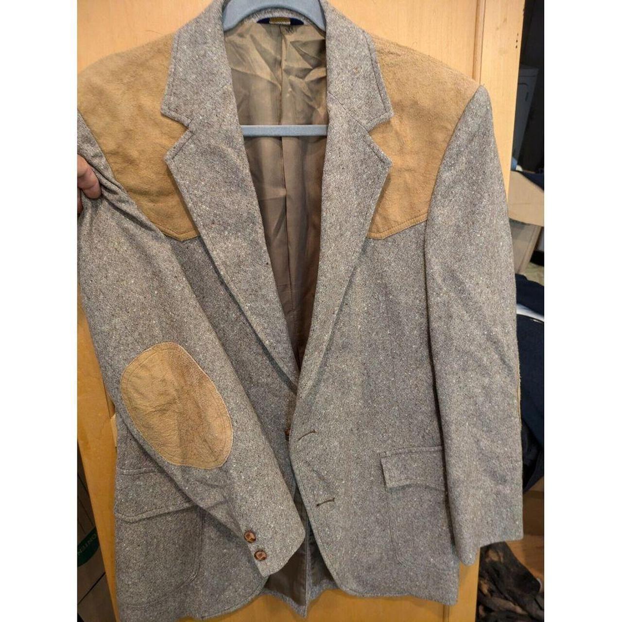 Vtg Pendleton Western Jacket Herringbone Tweed and... - Depop