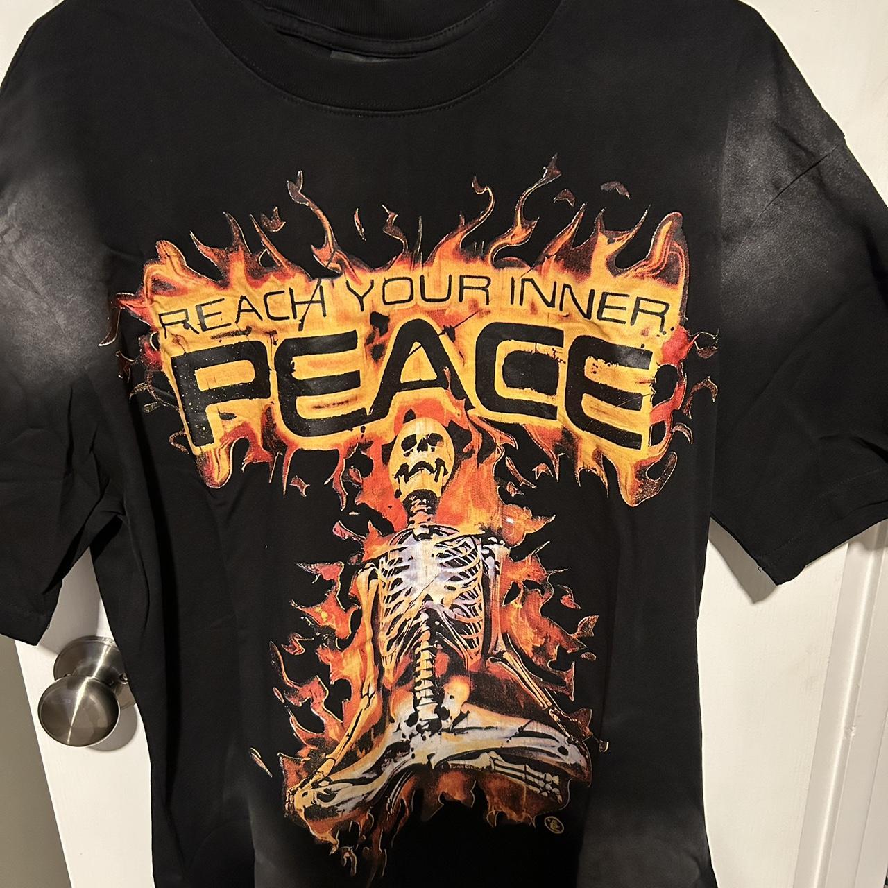 Hellstar Reach Your Inner Peace black and orange... - Depop