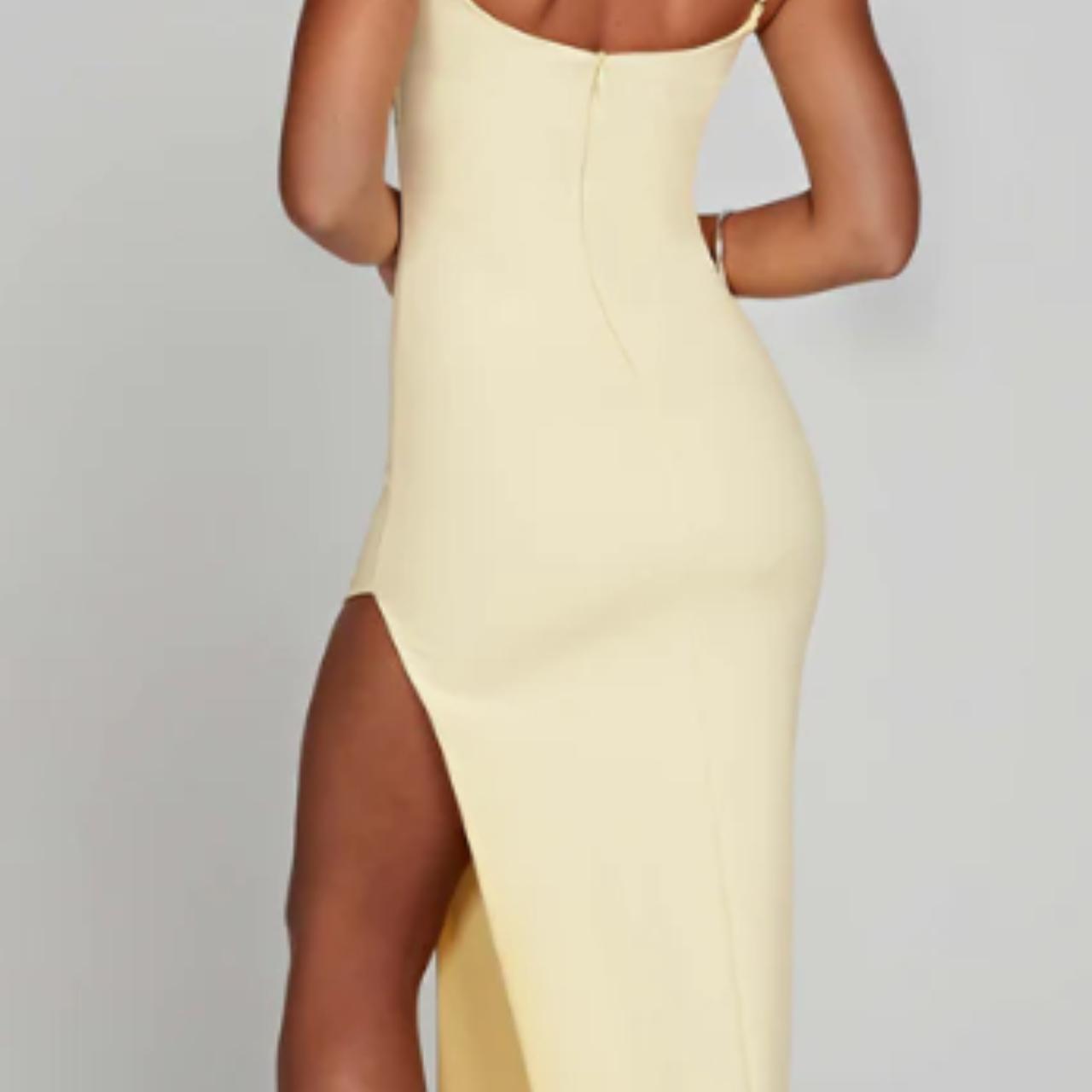 BABYBOO TIARNE MAXI DRESS - LEMON XS WORN ONCE RRP 129 - Depop