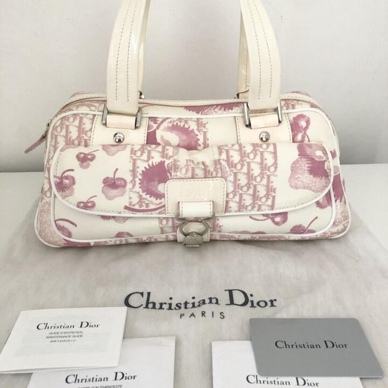 100% Authentic Dior W Receipt & Card Pink White... - Depop