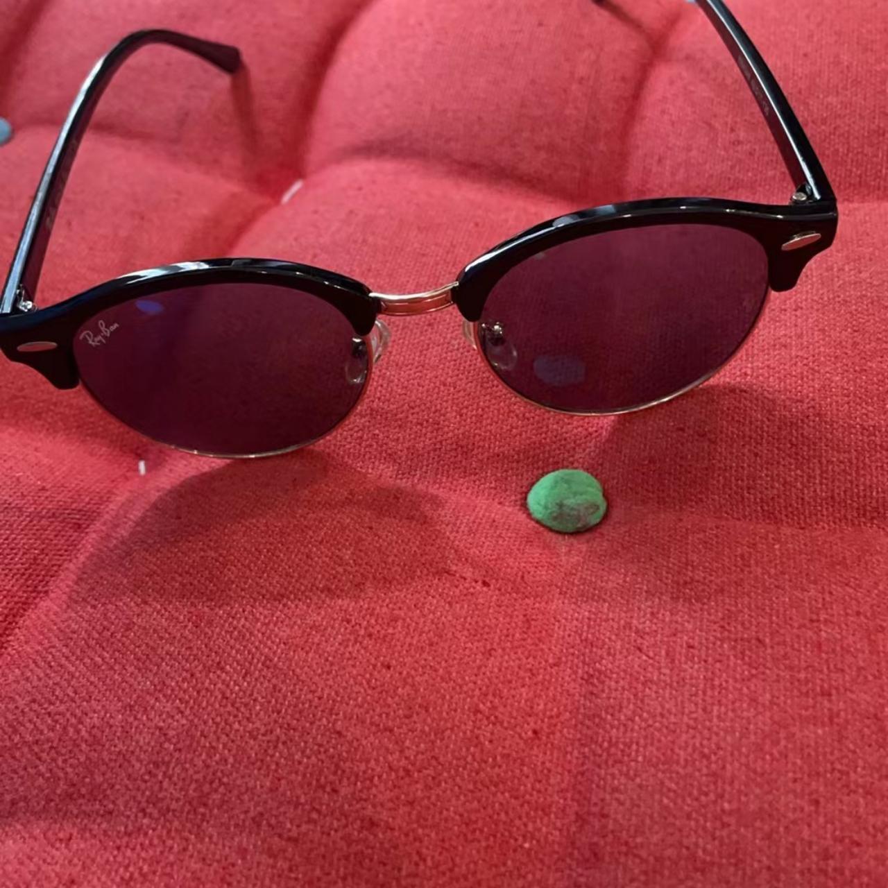 Sonnenbrille women and men ray-ban rb4246 Clubround... - Depop