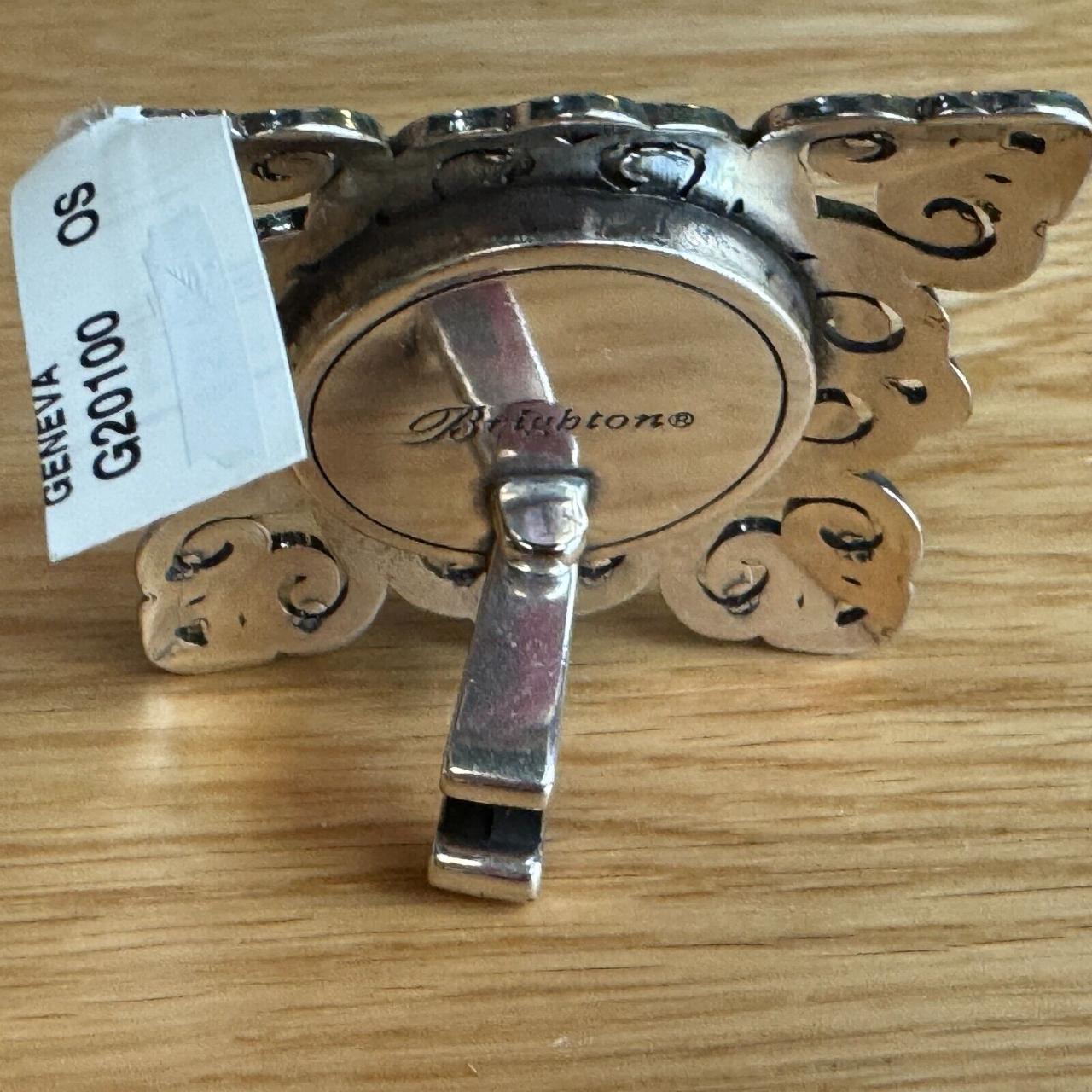 Brighton Geneva Desk Clock, Silver-tone #timepiece... - Depop