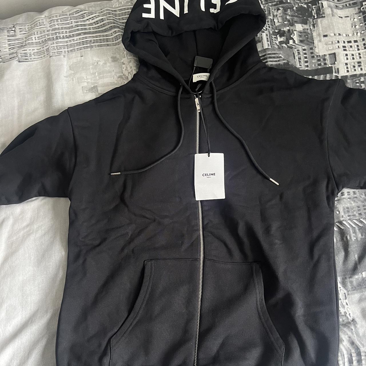 Celine Black hoodie Size Small Tags still on,... - Depop