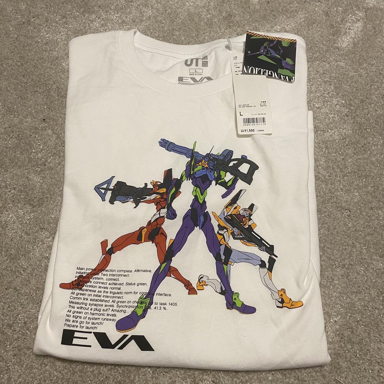 RARE Neon Genesis Evangelion x Uniqlo UT SIZE L... - Depop