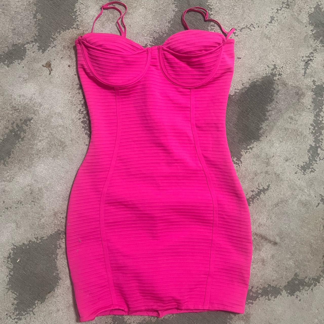 Fashion nova pink bandage dress 🩷 Never worn $35.99 - Depop