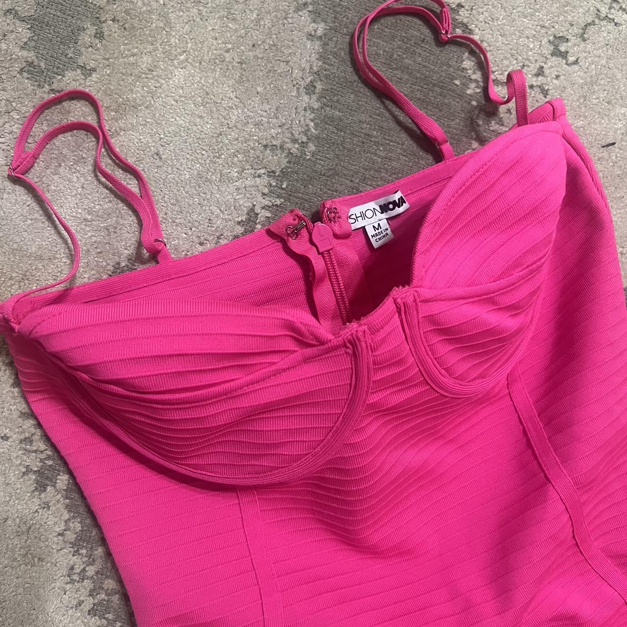 Fashion nova pink bandage dress 🩷 Never worn $35.99 - Depop