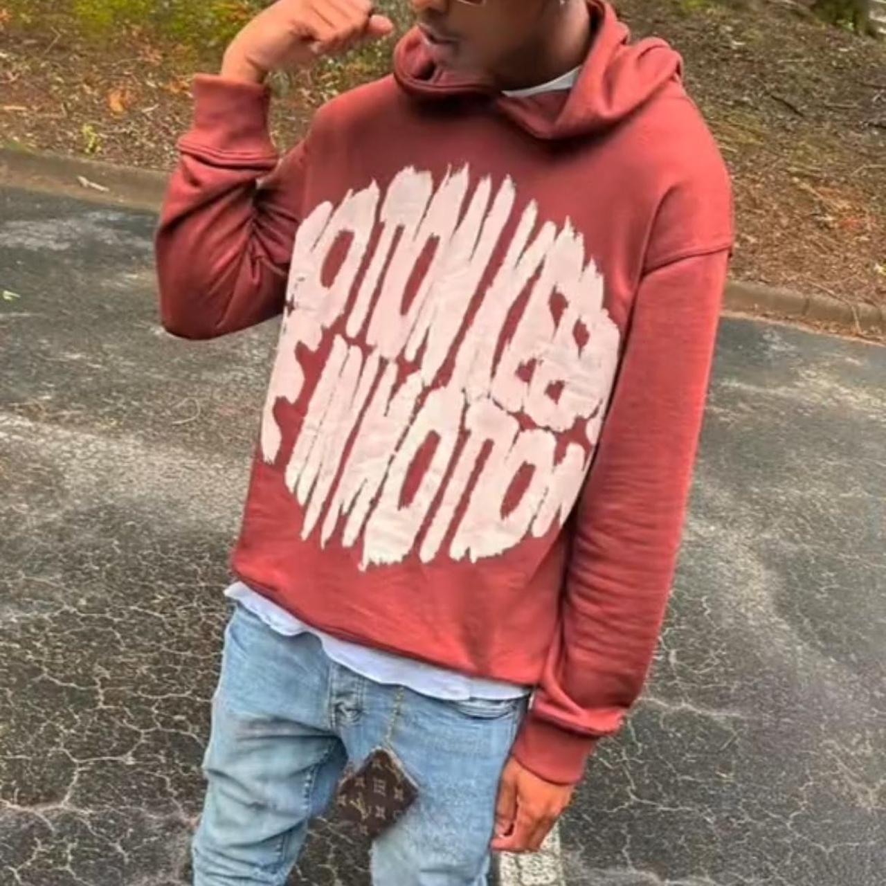 Medium Angelic Motion hoodie Worn once - Depop