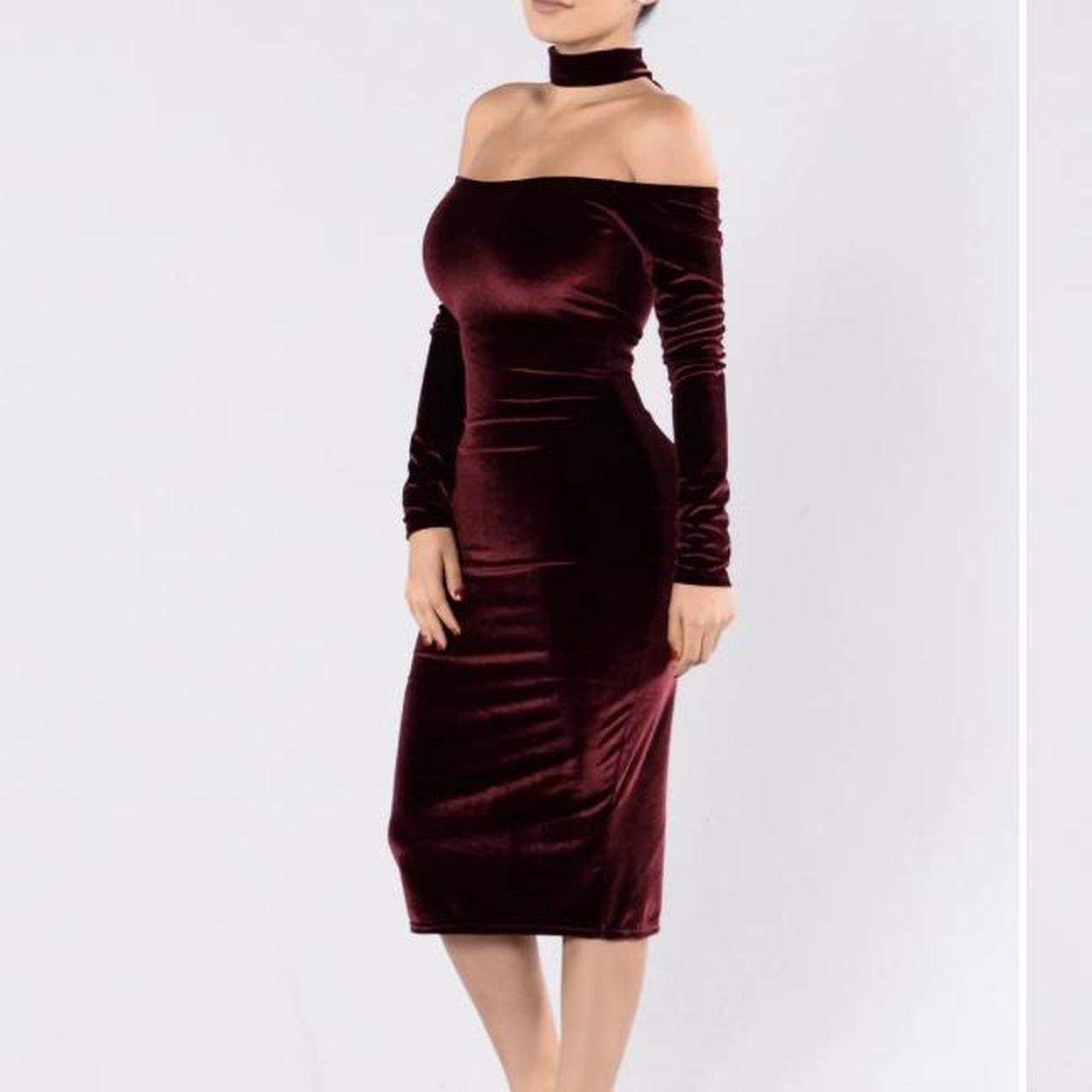 Cute cocktail/formal dress only worn TWICE. Velvet... - Depop