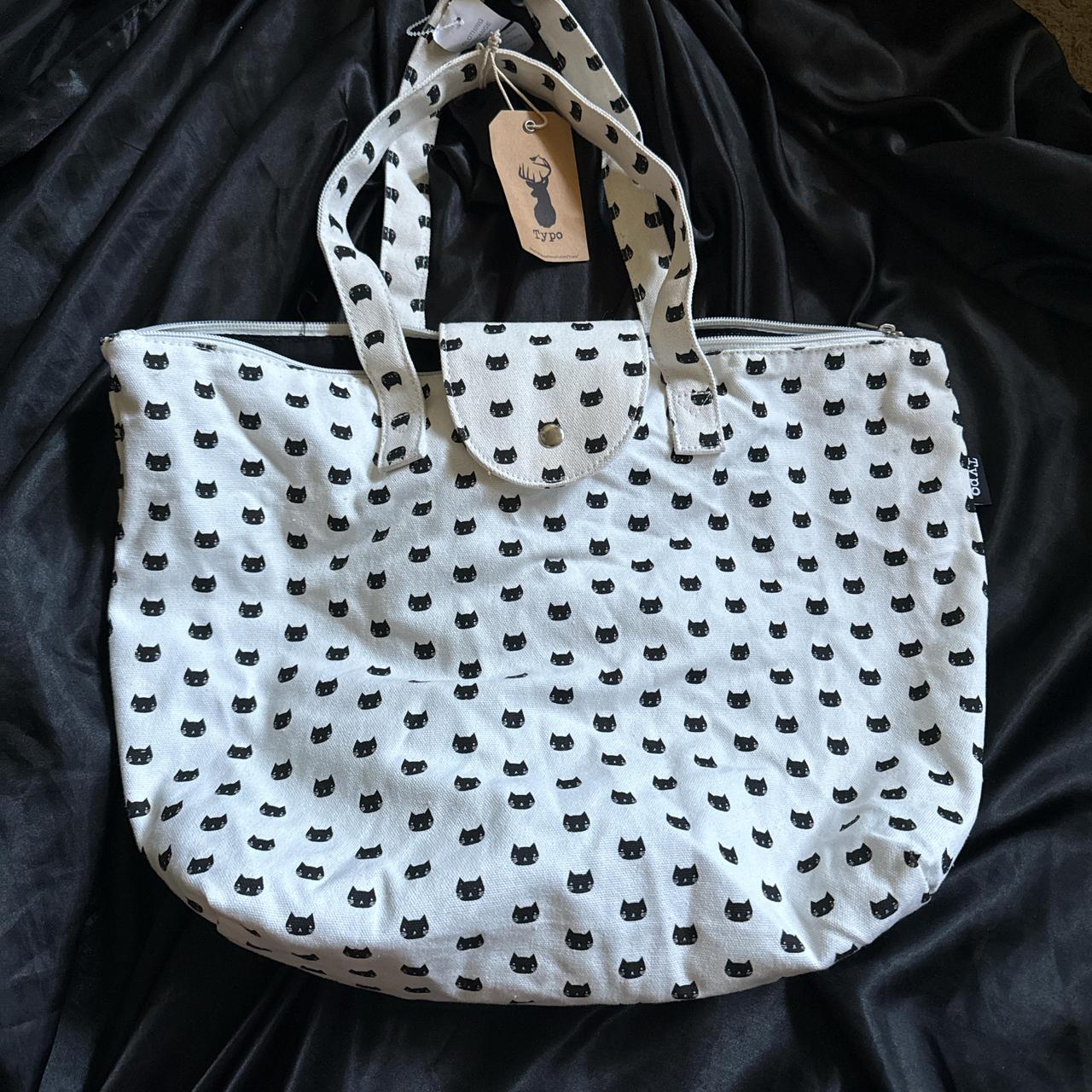 Typo cat canvas bag #typo #catbag - Depop