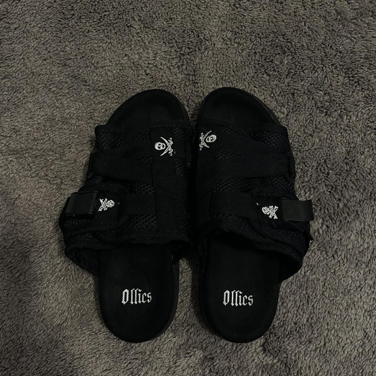 ☠️OLLICS FUNERAL SLIDES☠️ Sick jet black slides with... - Depop