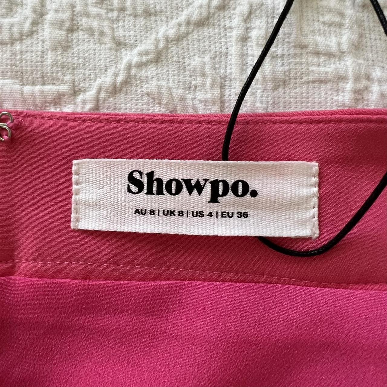 showpo pink mini skirt perfect condition with... - Depop