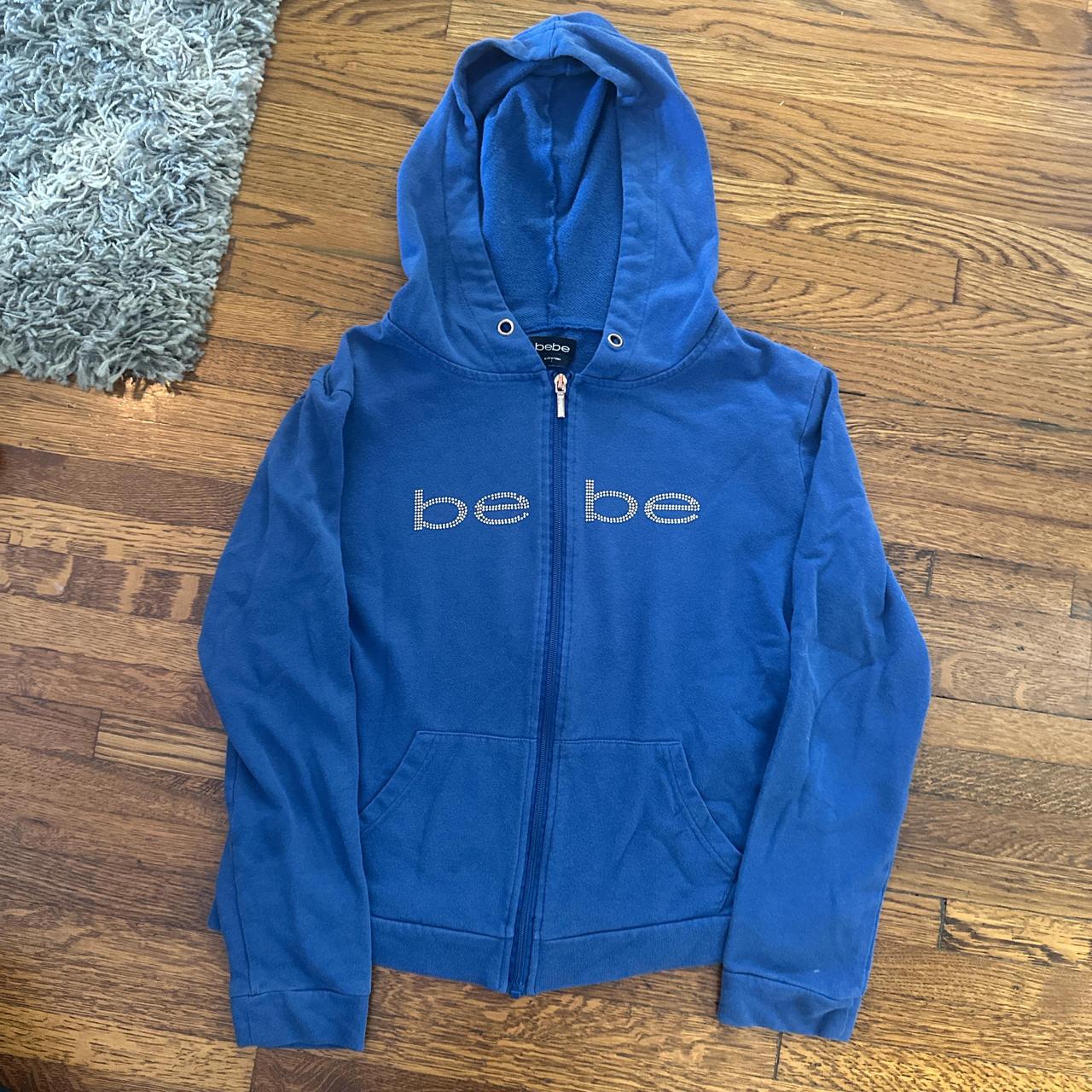 Large BEBE blue jacket (fits like S/M) Some... - Depop