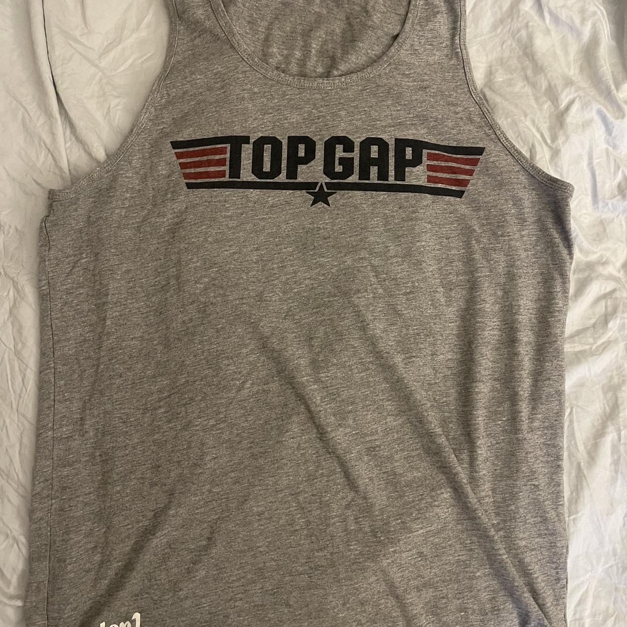 Tyler1 “TOP GAP” Tank Top Gray Worn a handful of times - Depop