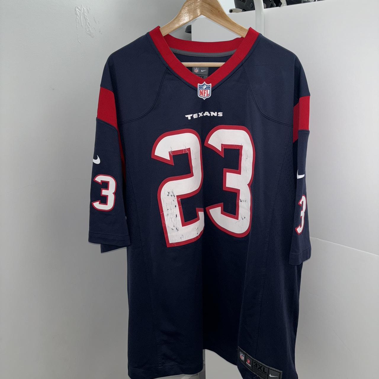 NFL Texans #23 Foster Jersey NFL Vintage Jersey -... - Depop