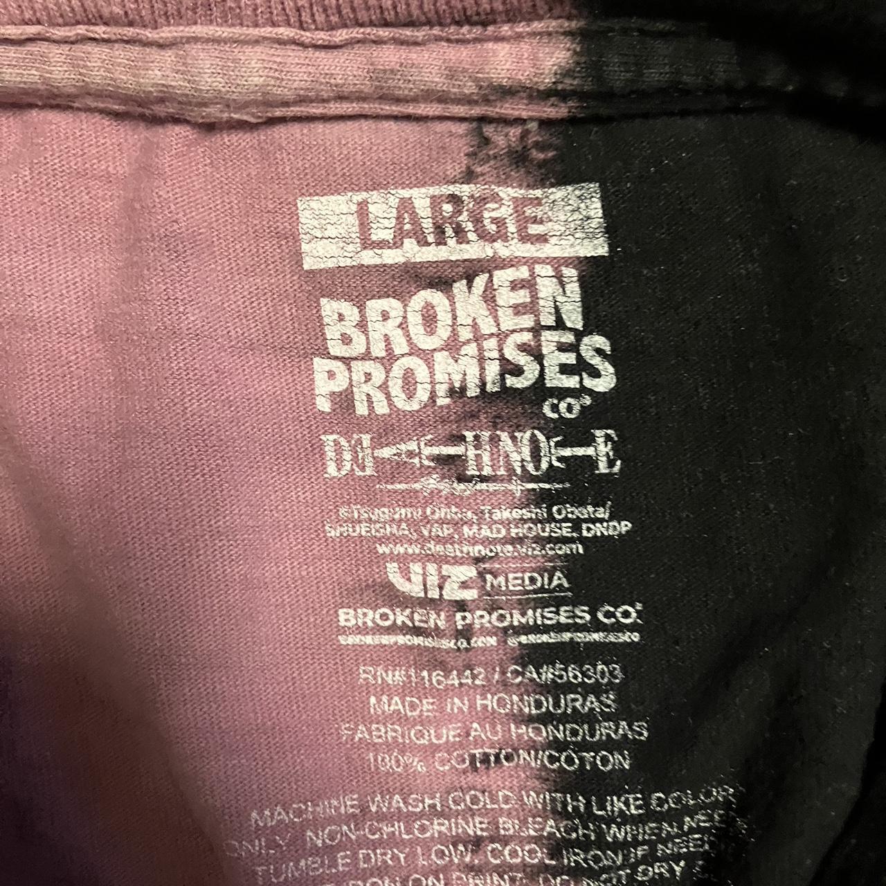 Broken Promises Death Note Colab Misa Shirt - Depop