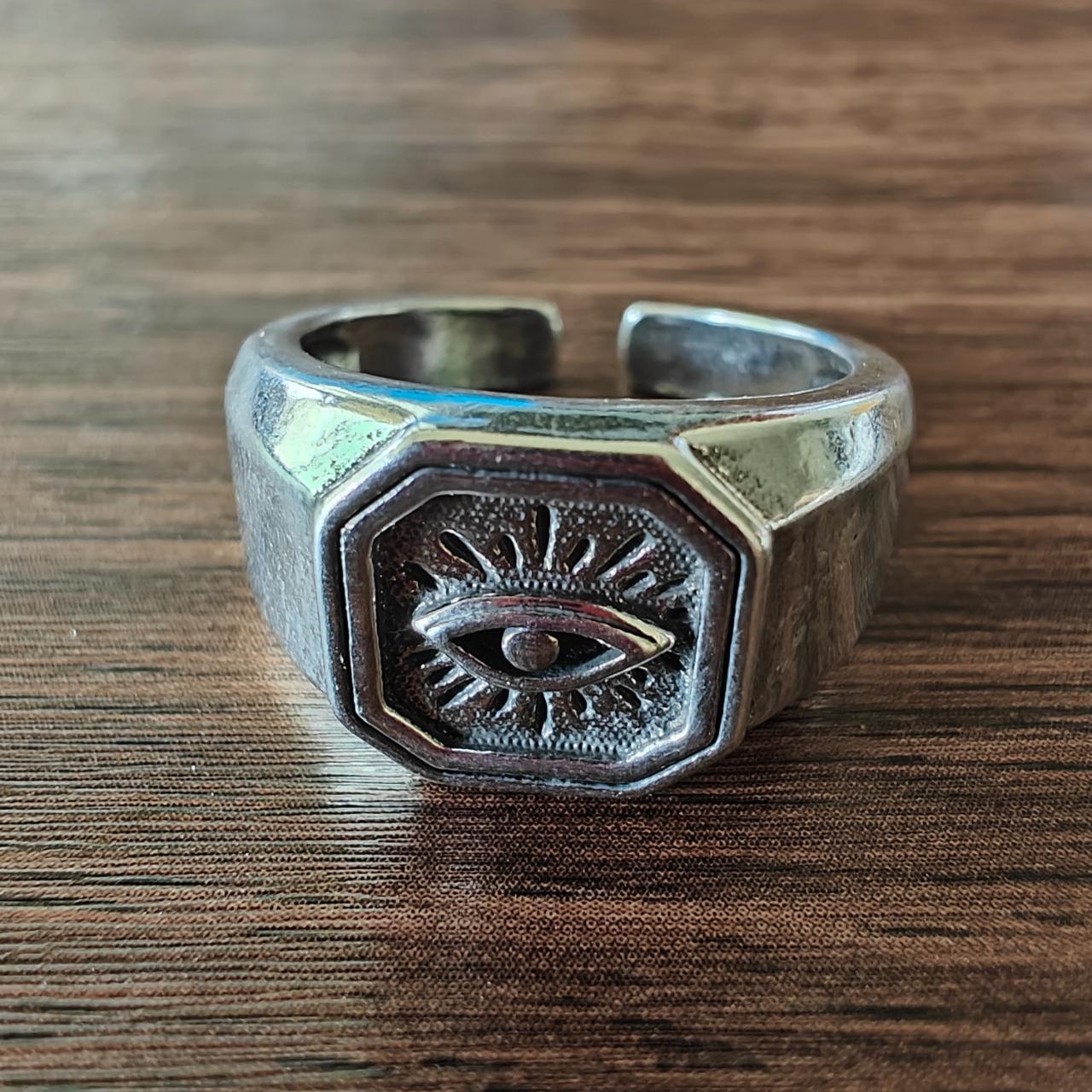 Men's and Women‘s Trendy Retro Style y2k Rings... - Depop