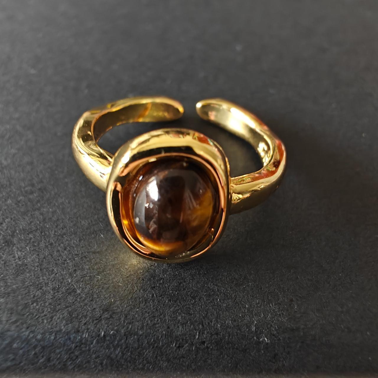y2k three star adjustable gold ring! this ring is... | Depop