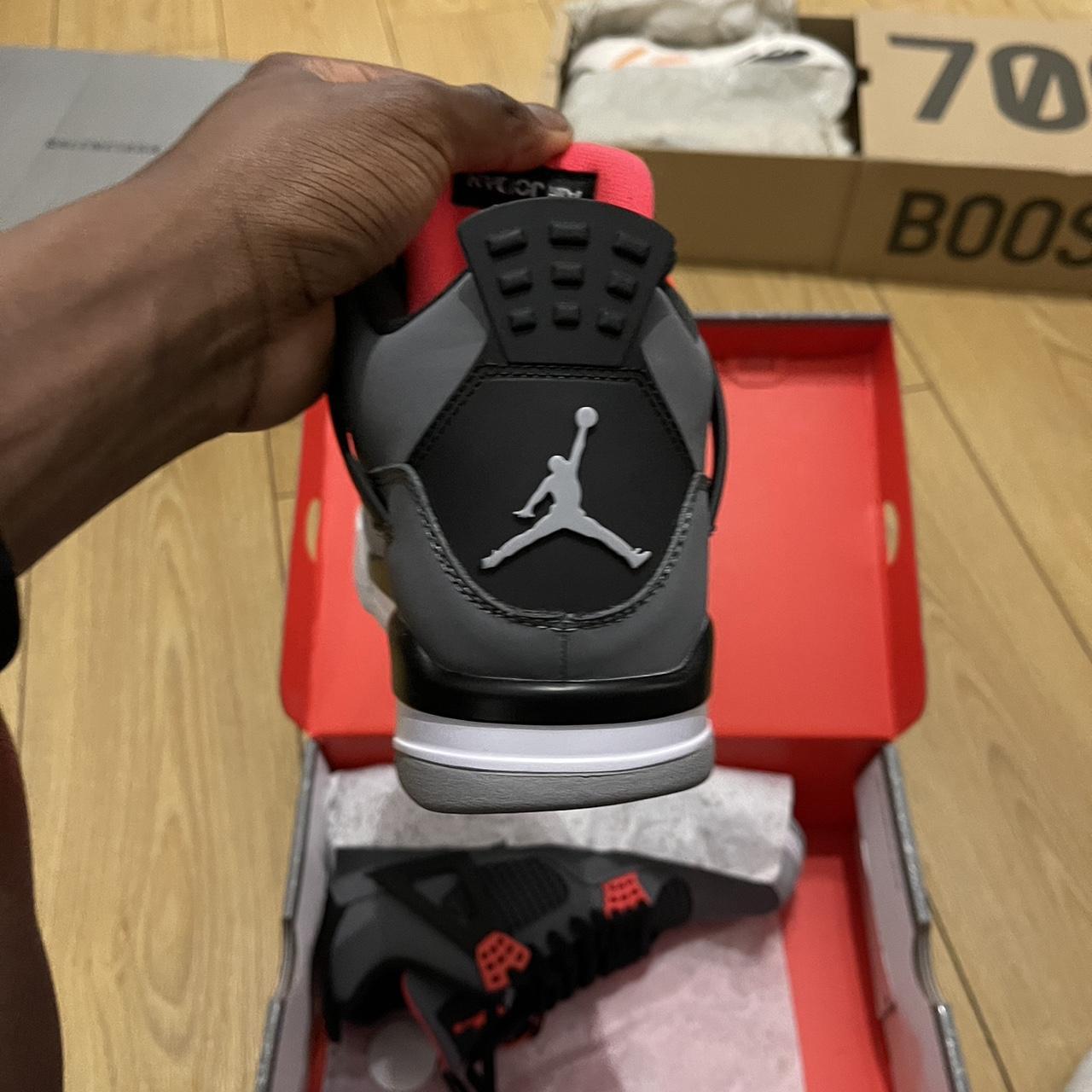 Jordan 4 Infared - Extremeley attractive shoe Worn... - Depop