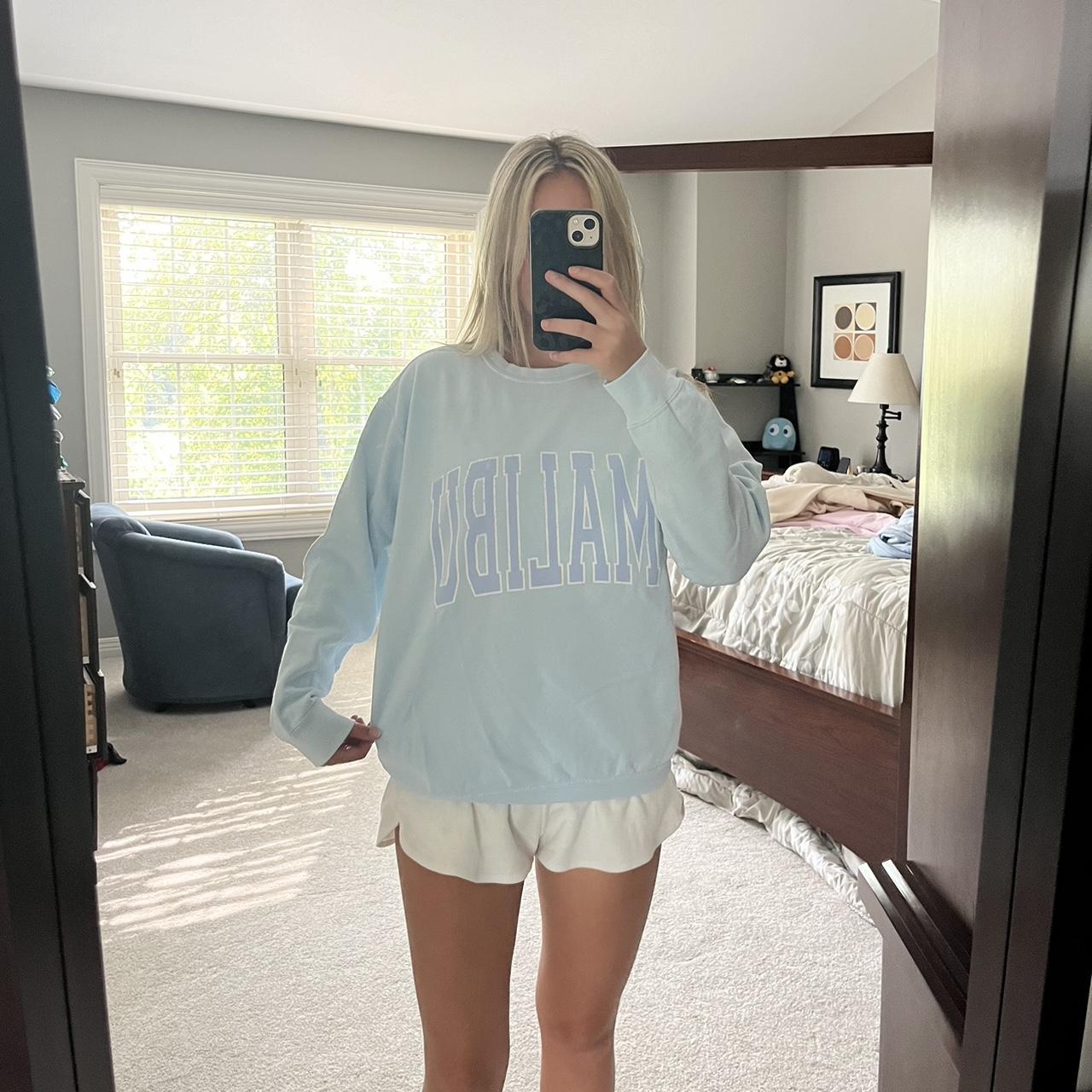 super cute and comfy light blue and purple sunkissed... - Depop