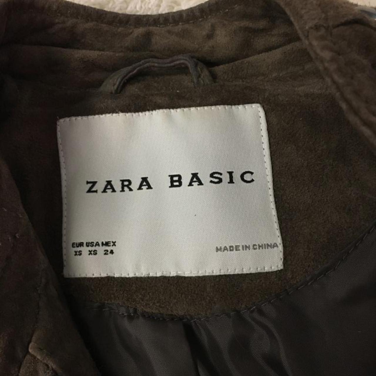 Suede Leather Jacket - Zara Basic Very nice suede... - Depop