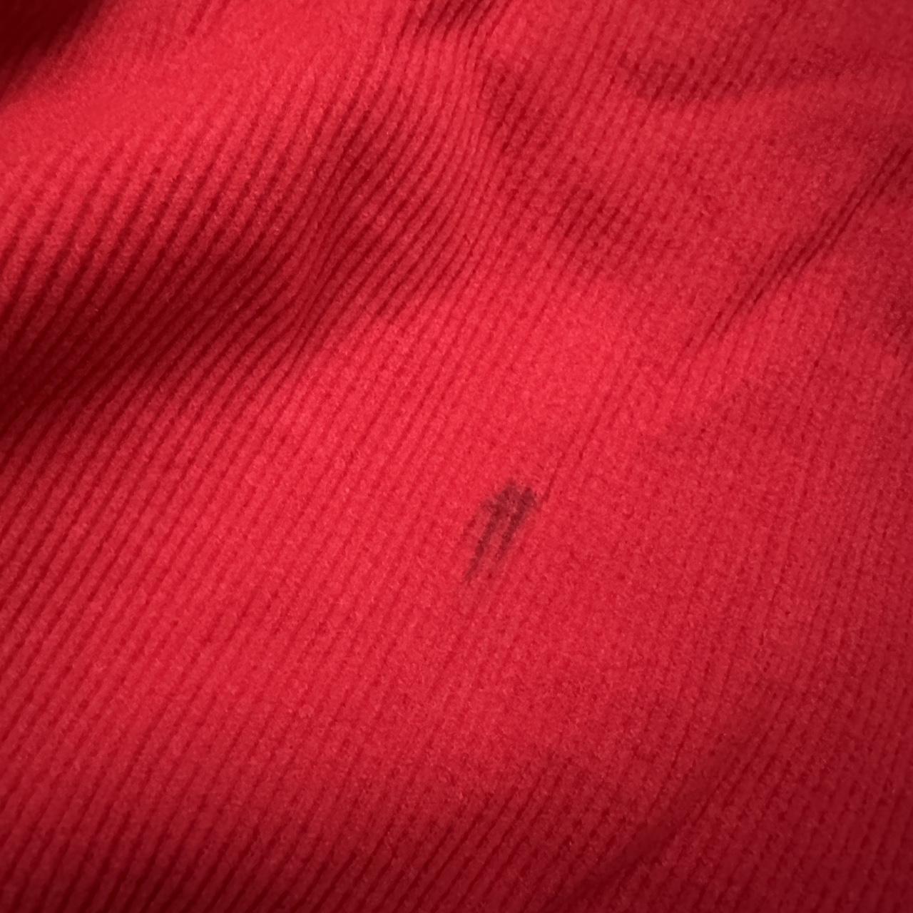 Low cut tight fit t shirt red super y2k | Depop