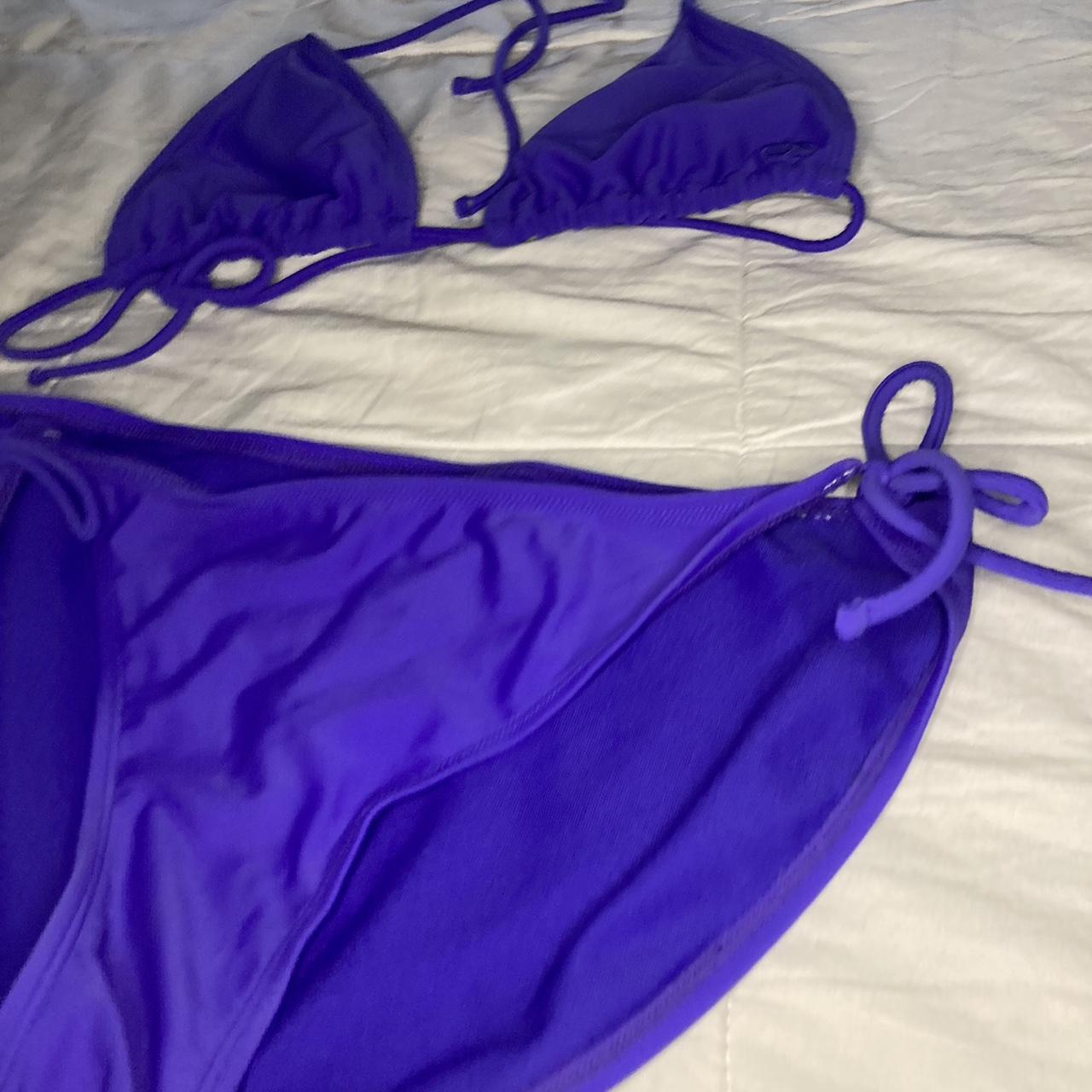 Purple swim suit small - Depop