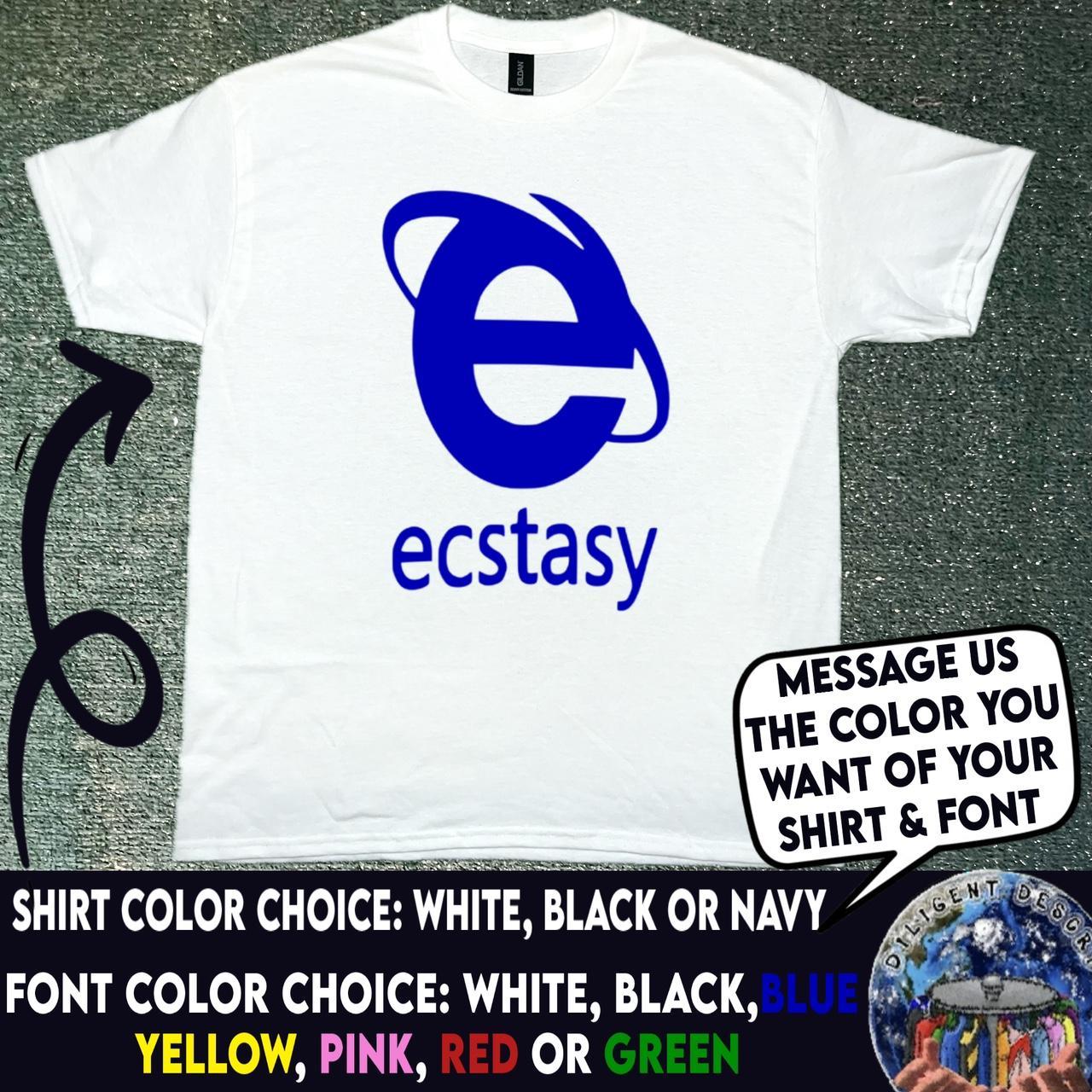 Ecstasy internet logo 🛜 😏🫦 FONT COLOR CHOICES ️:... - Depop
