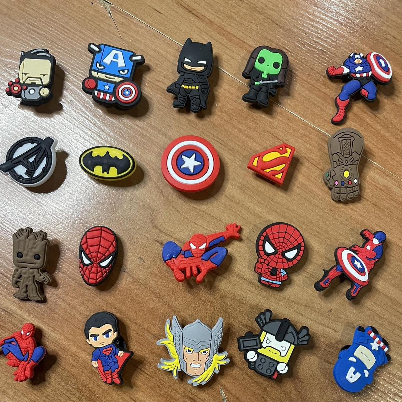 Marvel croc charms - multicoloured #Marvel... - Depop