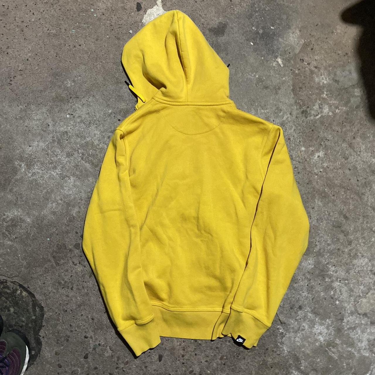Vintage early 90’s NIKE logo yellow zip up tech... - Depop