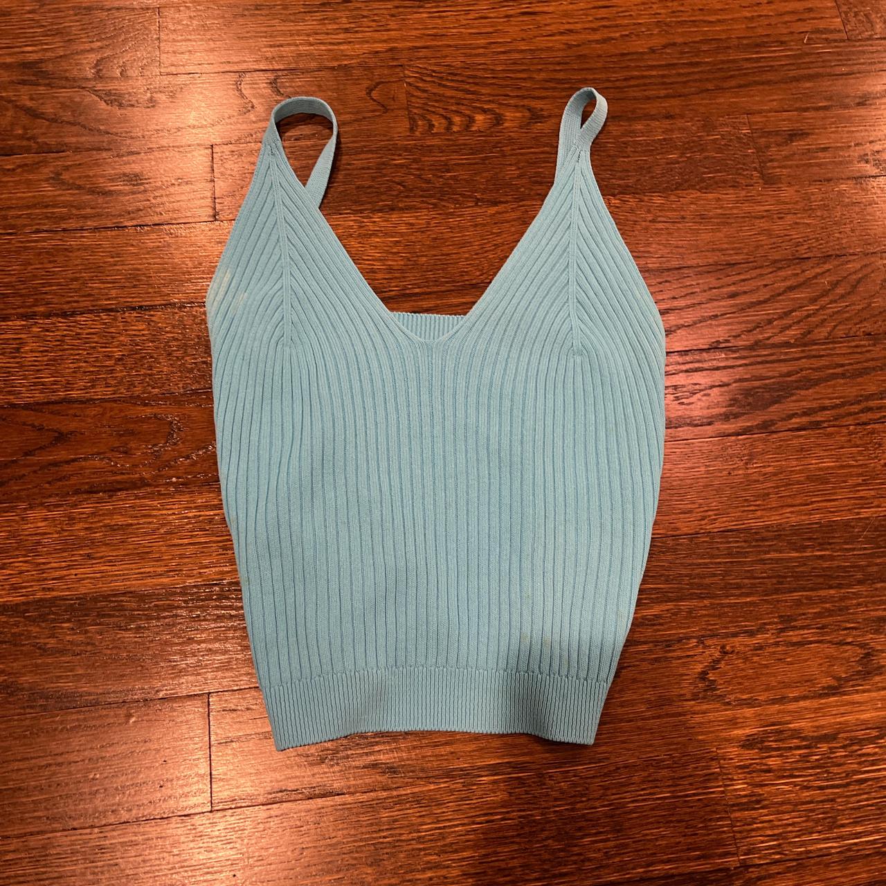 v cut tank top - Depop