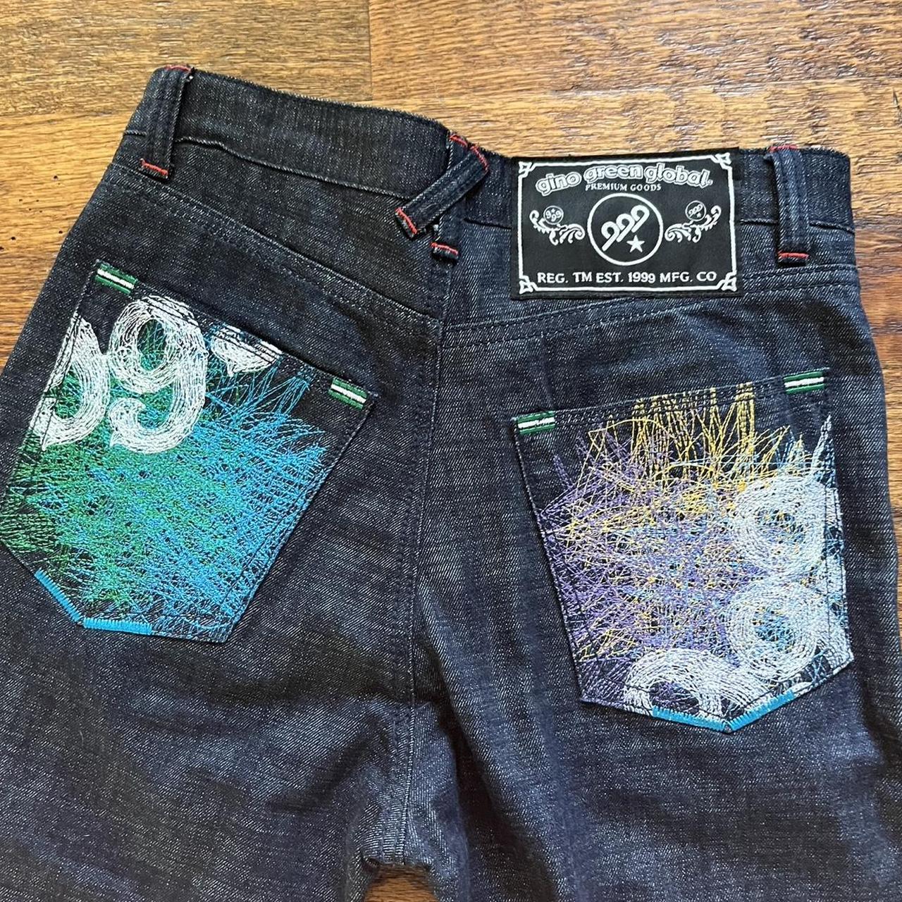 Y2K Gino Green Global Insane Deadstock Stitchwork... | Depop