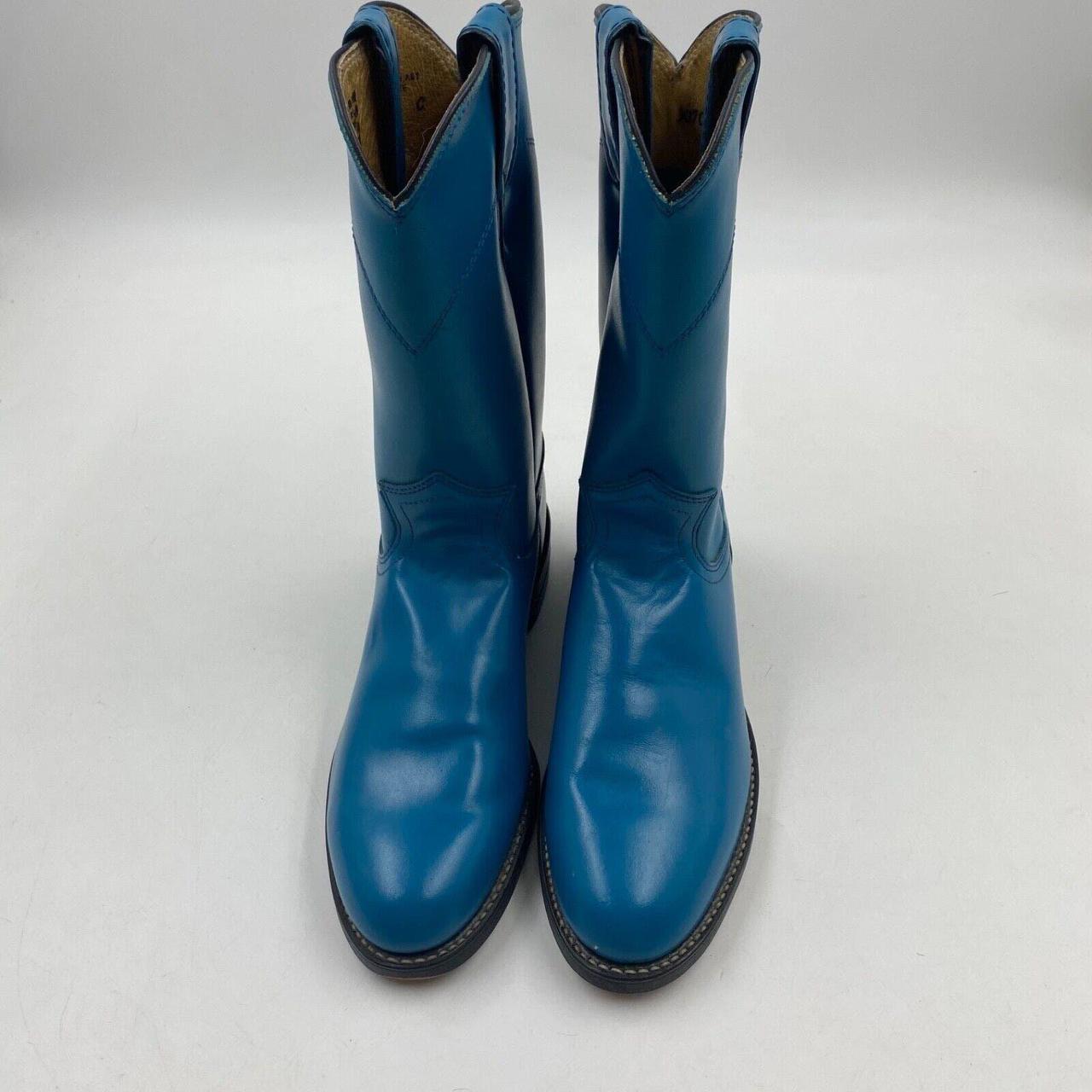 justin diamond j womens 5.5C turquoise leather... - Depop