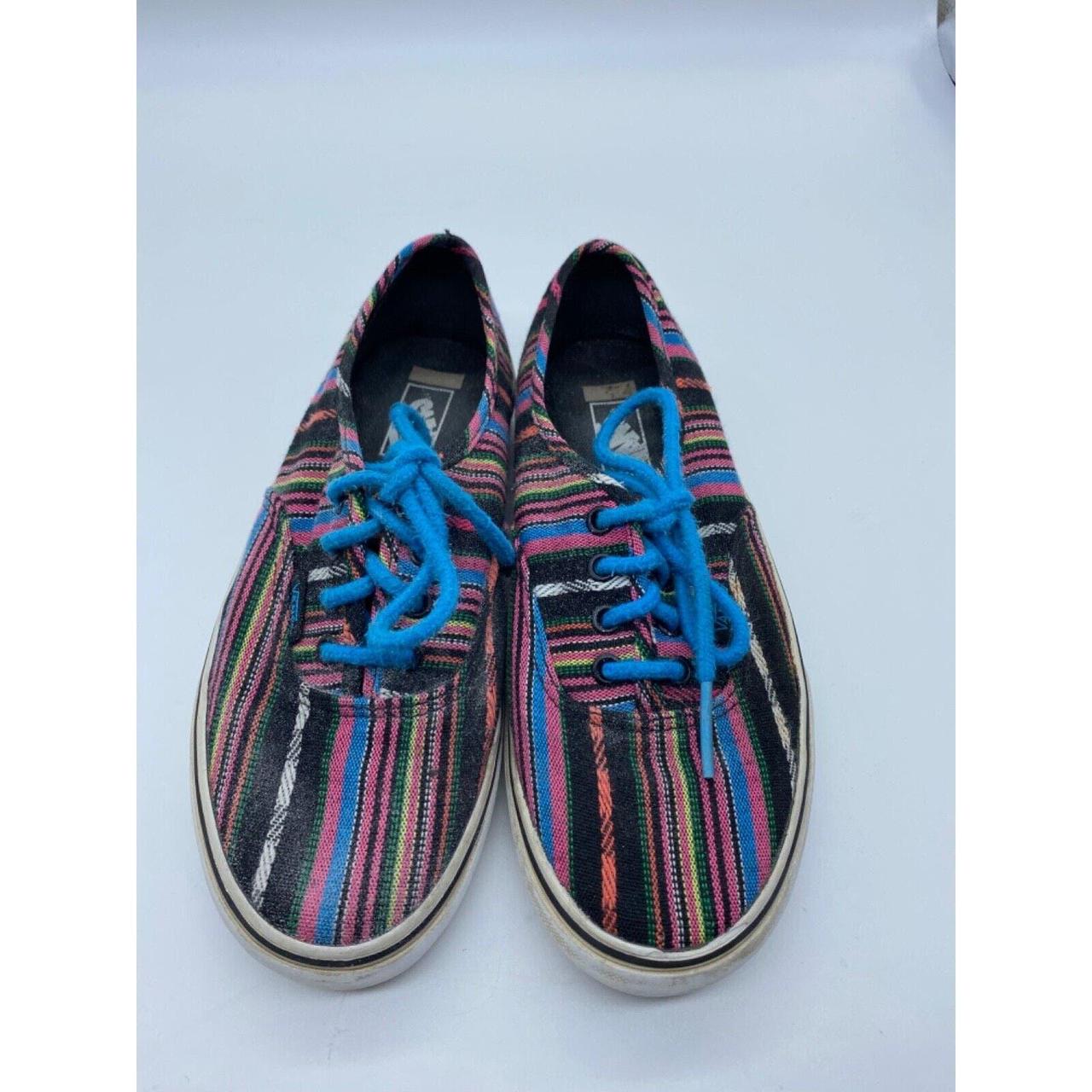 vans off the wall kids size 2 lace up low top... - Depop