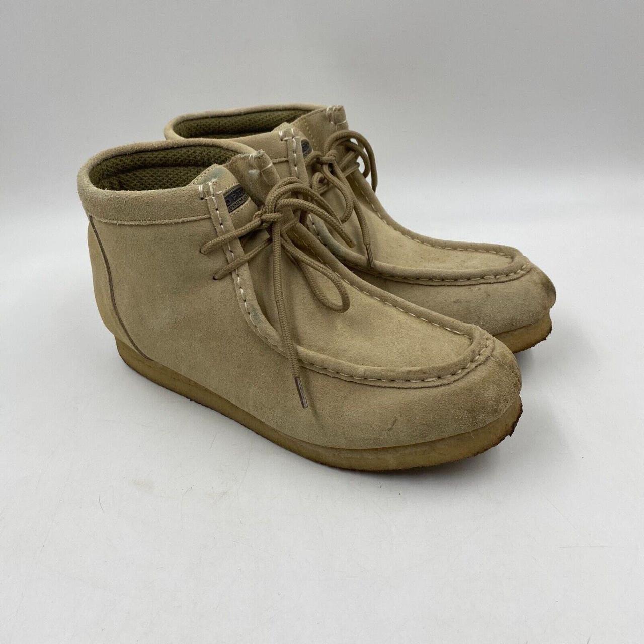 Roper mens 10.5 cream colored suede lace up moc soft... - Depop