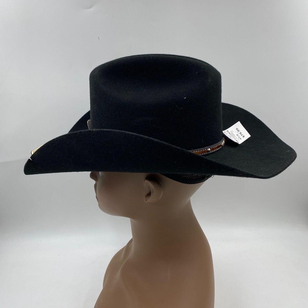 Cavenders cowboy collection 3X black wool cowboy hat... - Depop