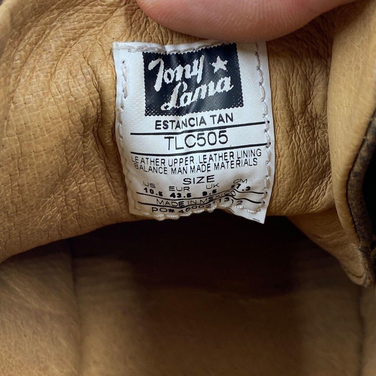 tony lama tan mens size 10.5 lace up moc soft toe... - Depop
