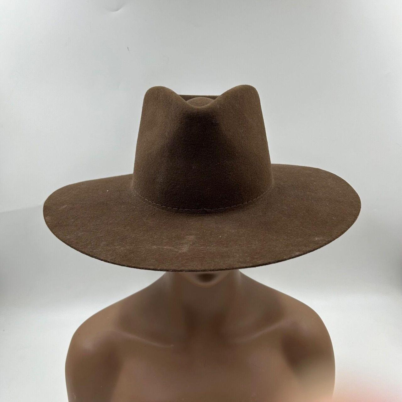 rockin c womens size medium chocolate wool cowboy... - Depop