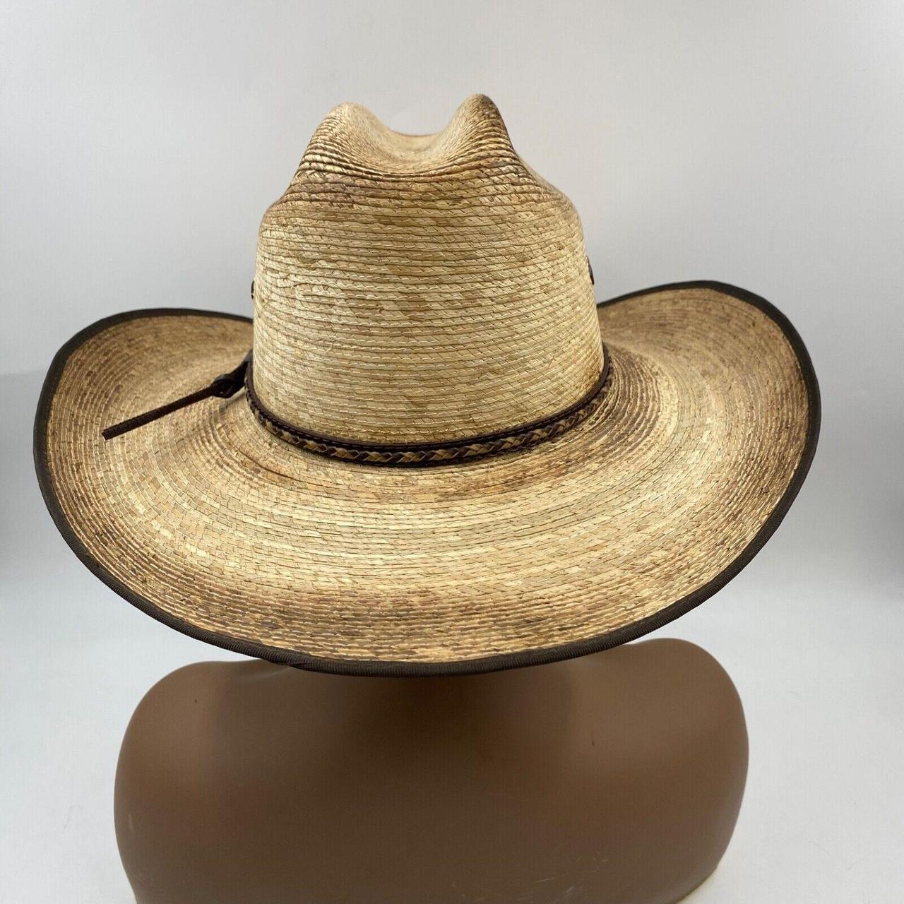 resistol brady burned genuine mexican palm cowboy... - Depop