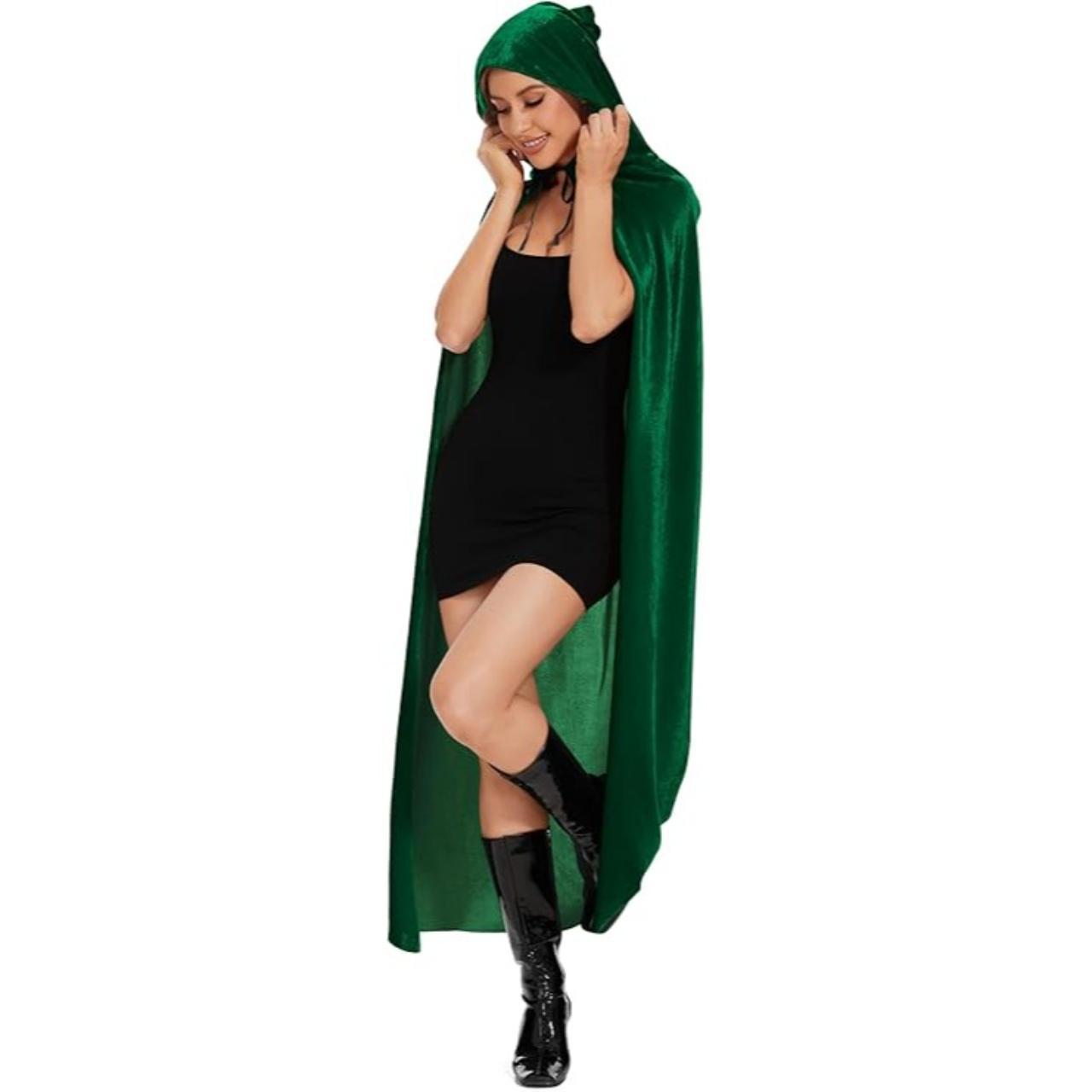 Halloween Hooded Raven Cape Costume Cosplay Cloak... - Depop