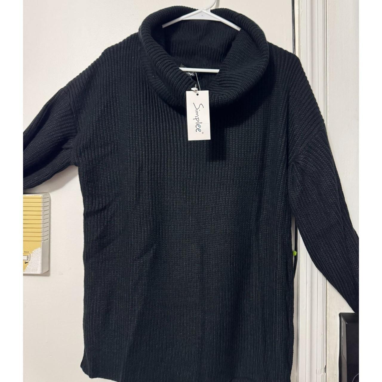 Oversized Turtleneck Long Balloon Sleeve Loose... - Depop