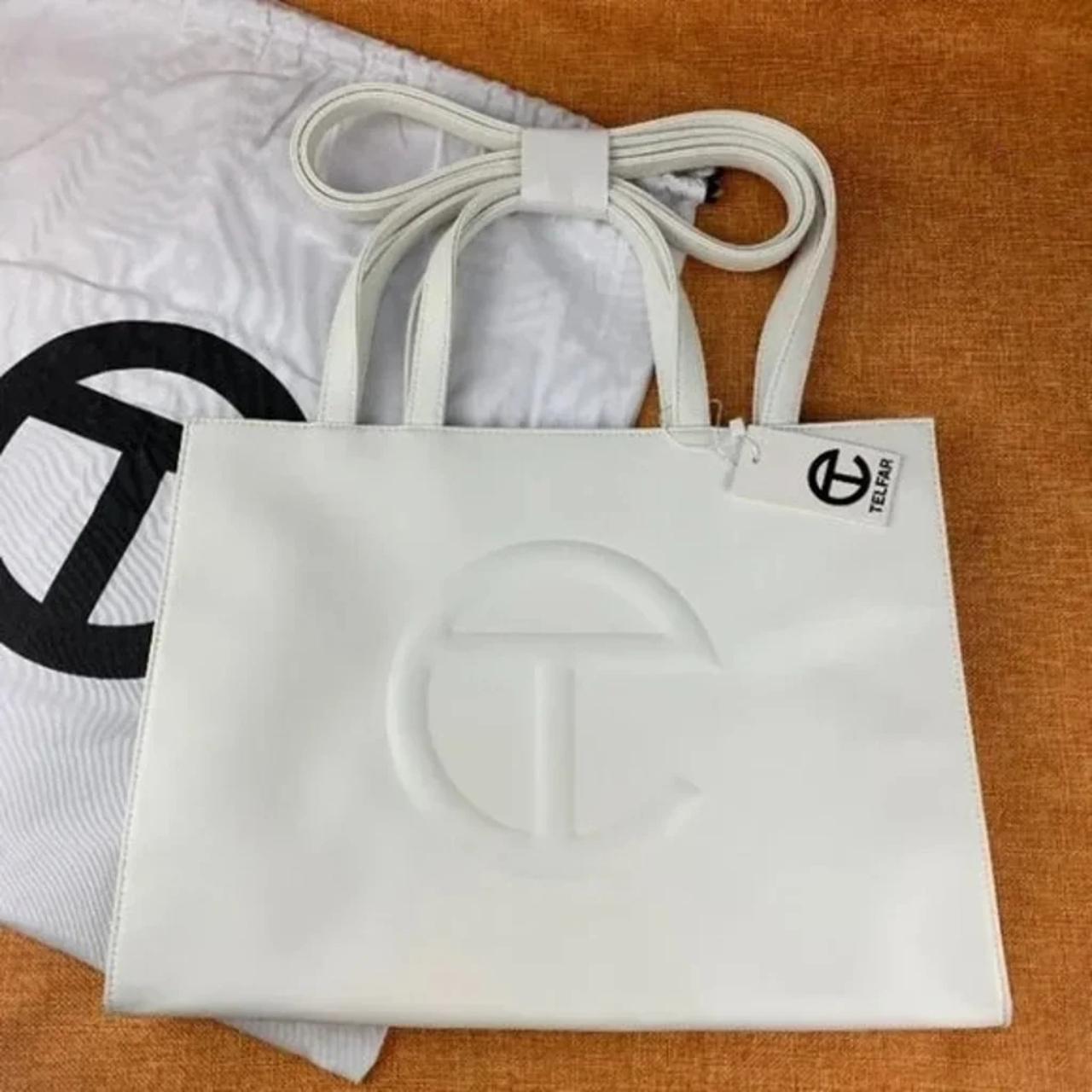 Telfar Medium Shopping Bag White New with tags and... - Depop