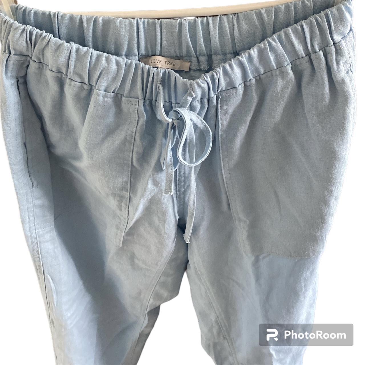 Love Tree pants, ankle length, Size S, color: pastel... - Depop