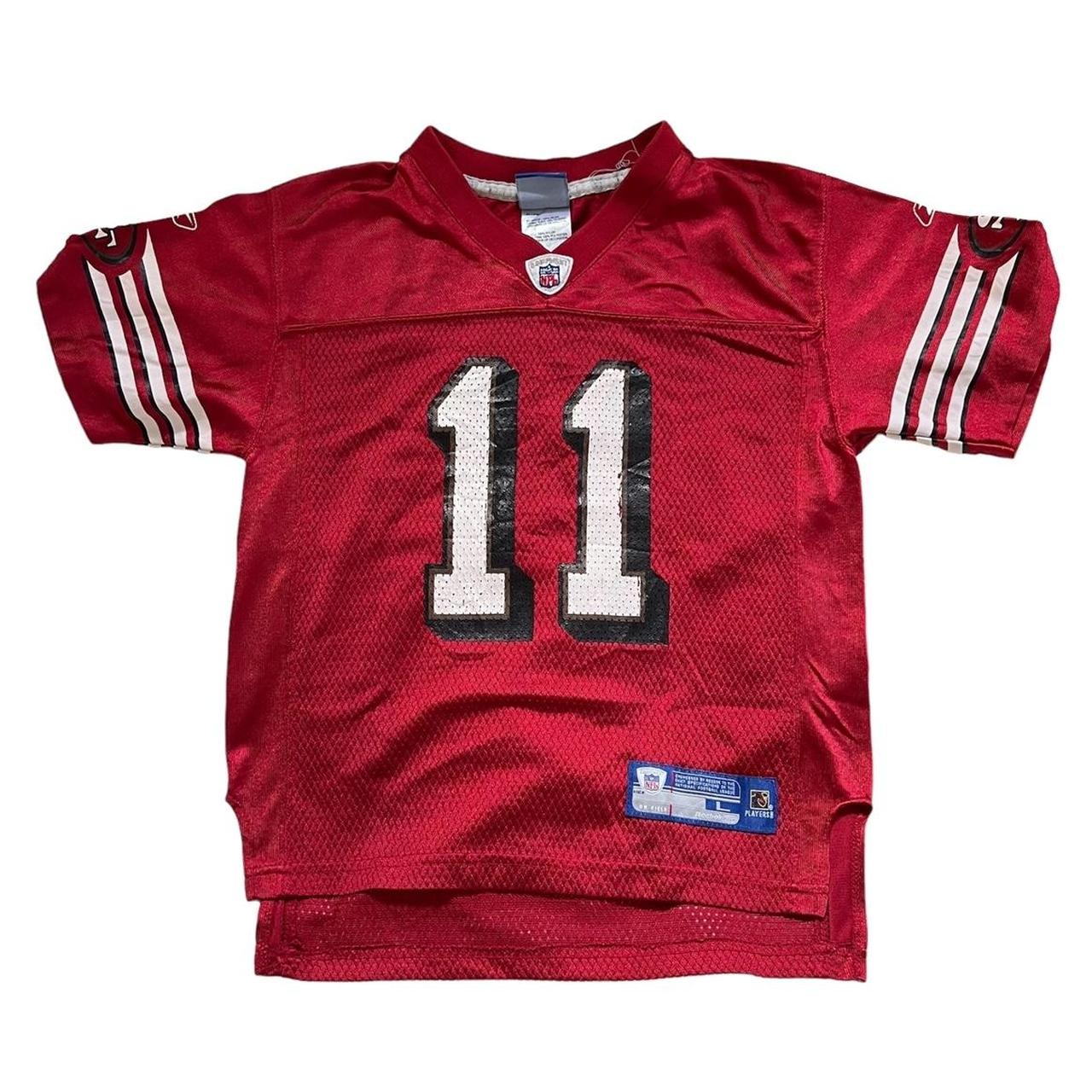 NFL jersey cropped Size large Defect : name back /... - Depop