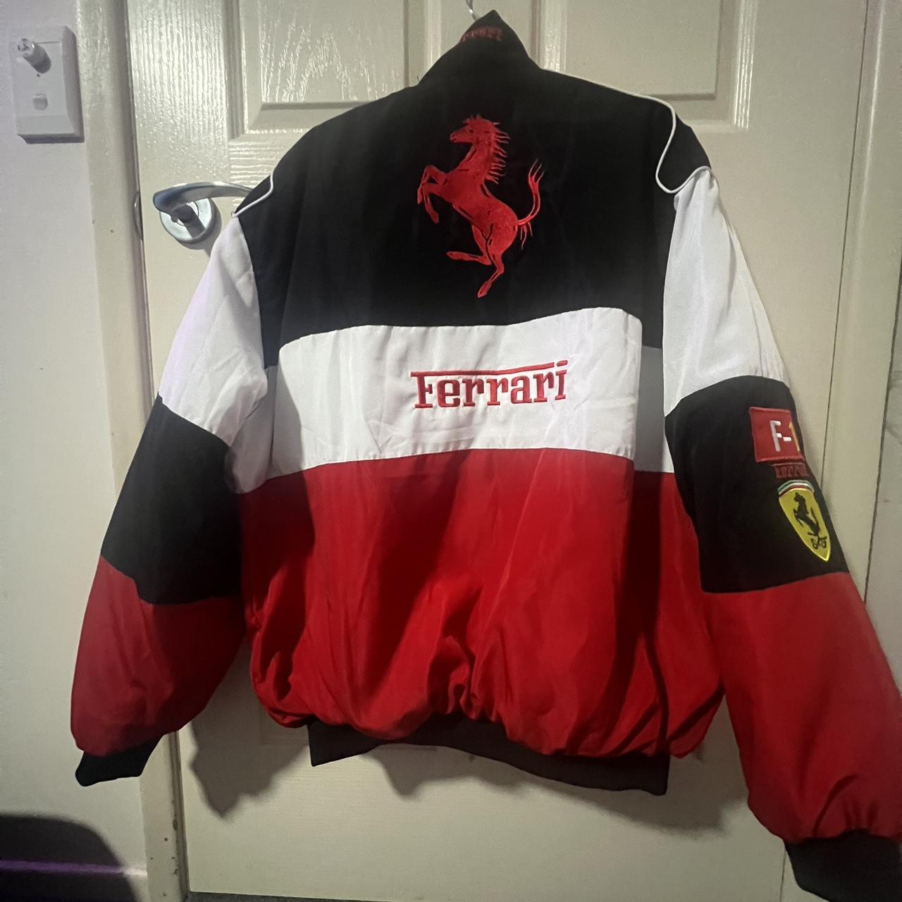 Vintage “Ferrari” racer jacket. Quilted lining &... - Depop