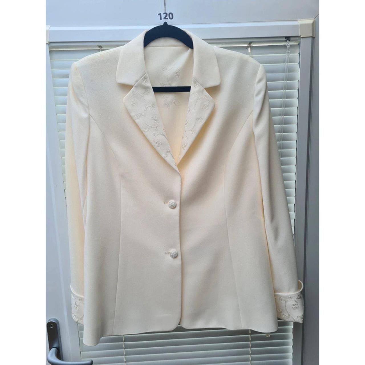 Jacques vert cream jacket size 16 super condition... - Depop