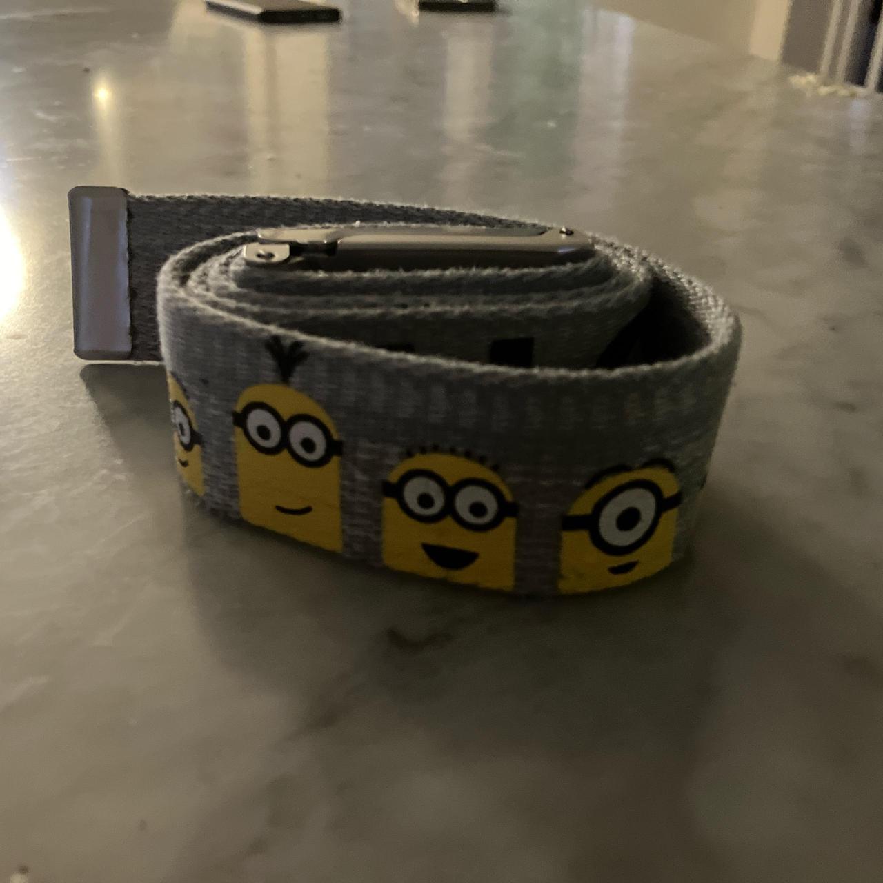 Grey minions belt for kids good condition - Depop