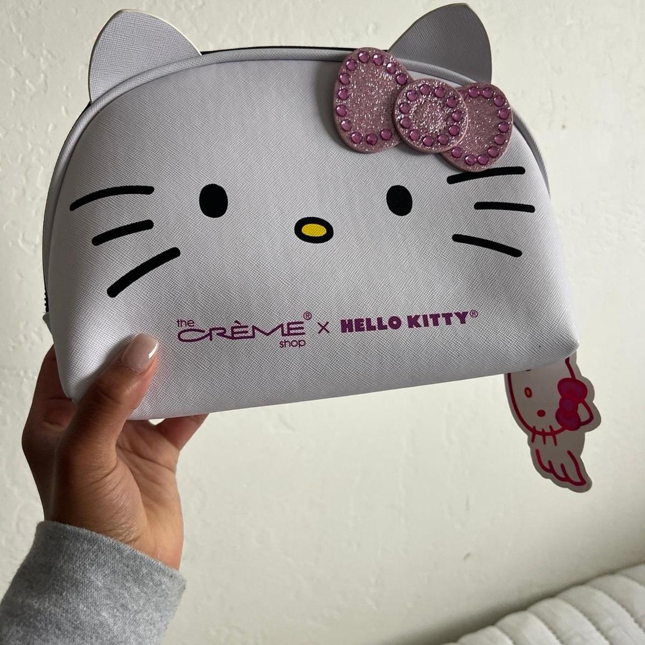 Cute new hello kitty makeup bag never used crème x... - Depop