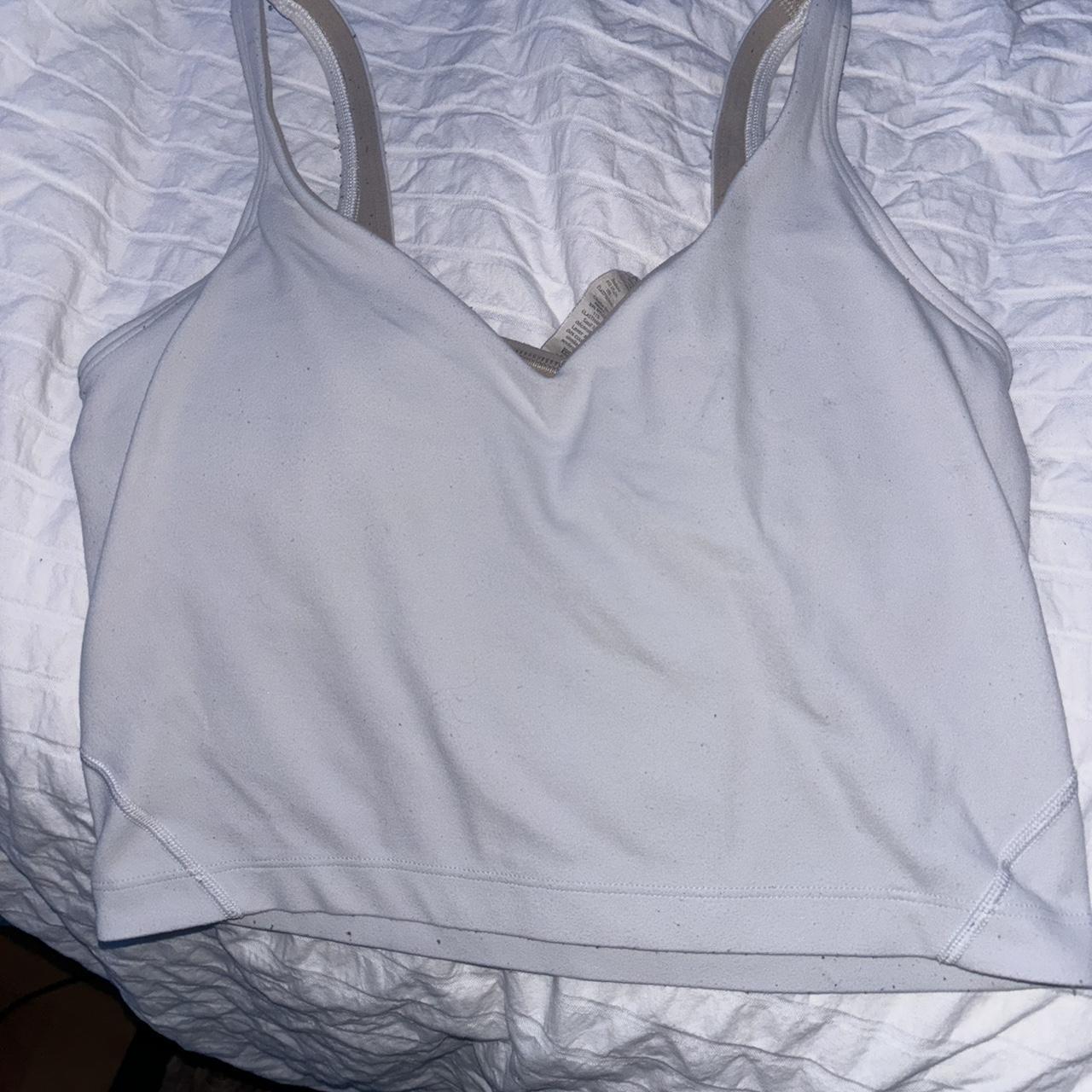 White align tank lululemon Size 4 good condition... - Depop