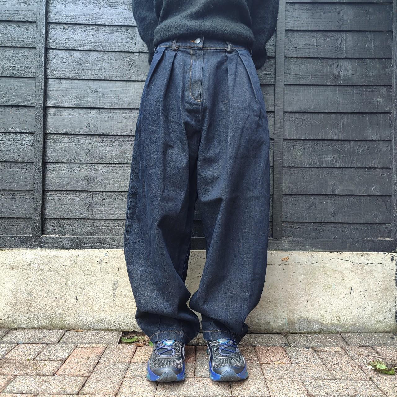 Japanese Style Baggy Denim Balloon Pants - Brand... | Depop